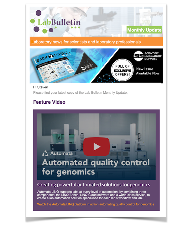 Laboratory News from Lab Bulletin