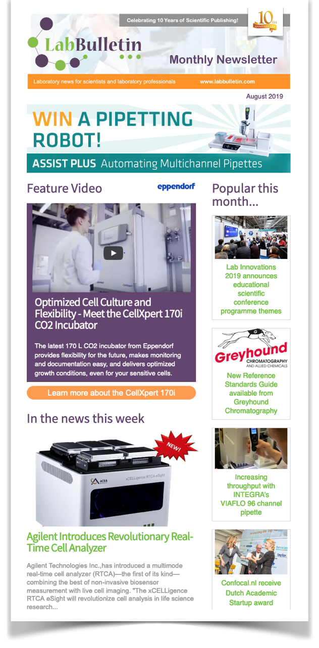 Advertising in the Lab Bulletin Monthly Newsletter
